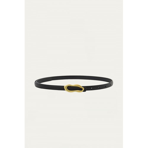 ECO-LEATHER BELT BLACK